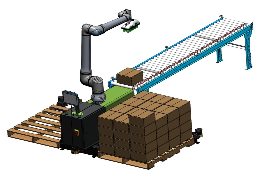 Cobot Palletizer - Adaptive Vision & Robotics Cobot Palletizer - Adaptive Vision & Robotics